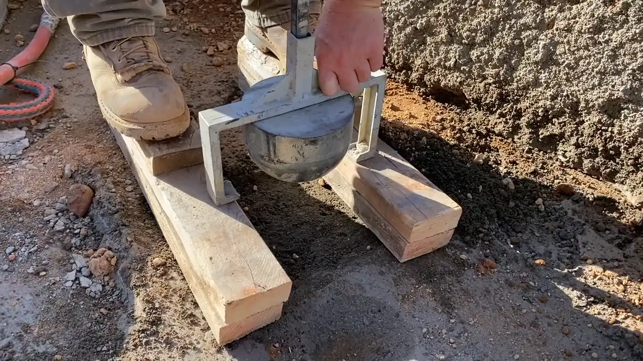 Kelly Ball Drop to determine suitability for backfill per ASTM D 6024 ...